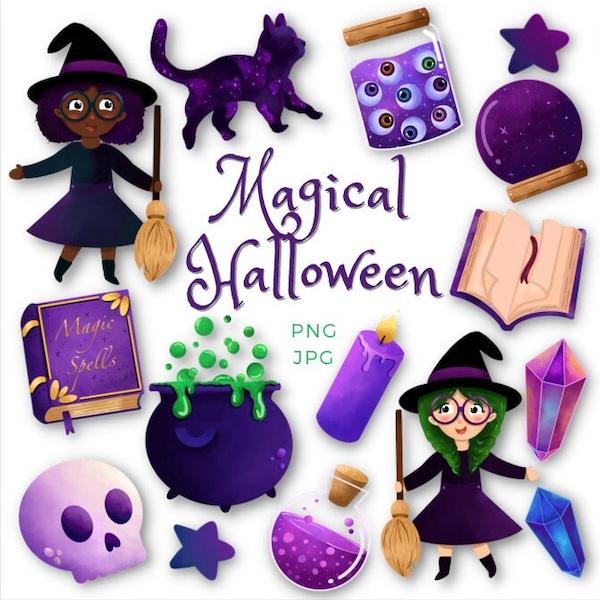 Magical Crystal Clipart - Etsy