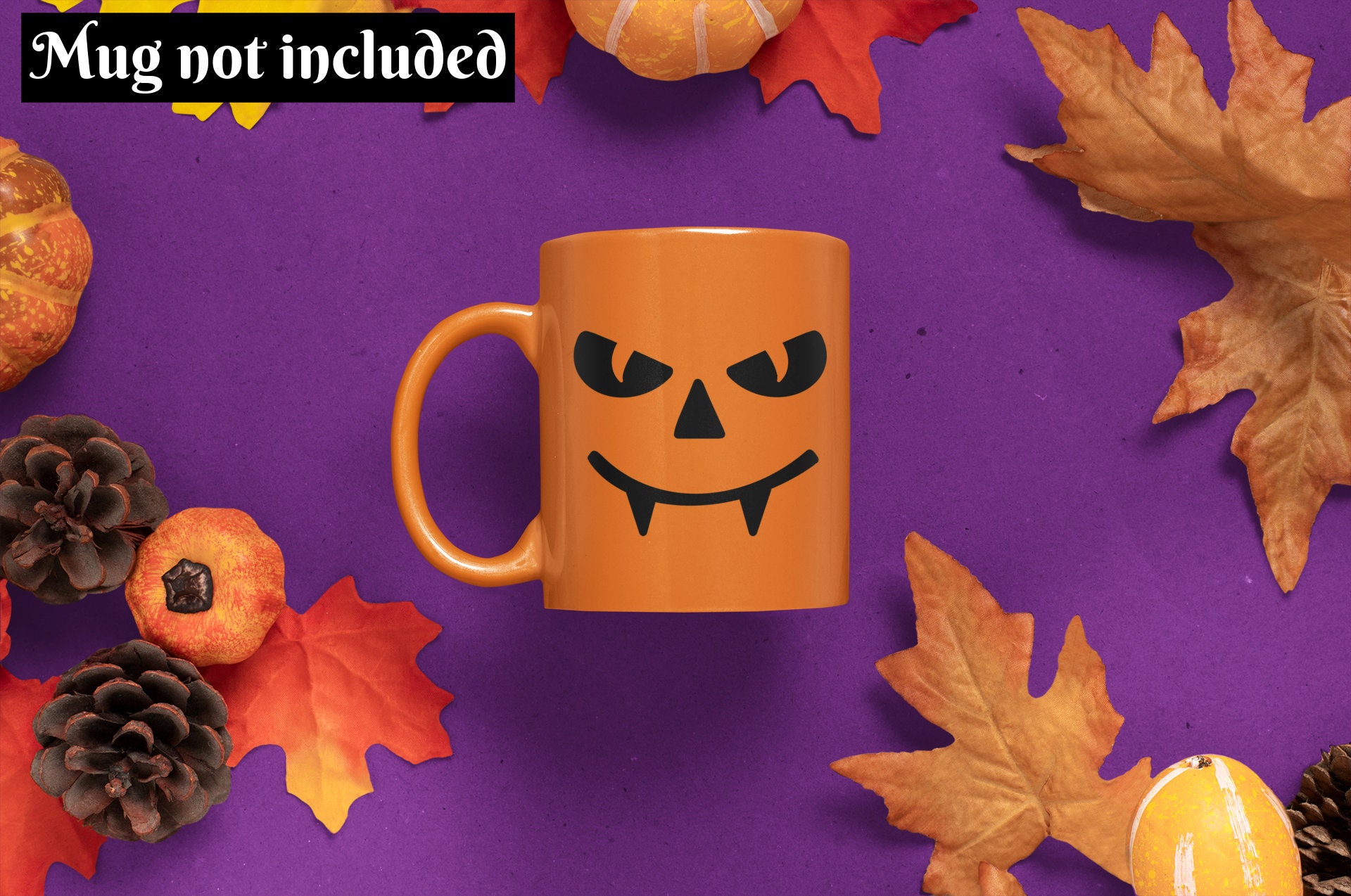 Halloween Faces-instant Digital Download, PNG, SVG, and JPG Files, Hand ...