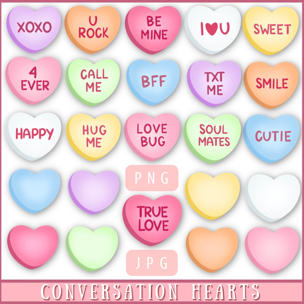Transparent Tumblr Candy Hearts