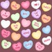 Conversation Hearts- Instant Digital Download, PNG, JPG Files, Hand ...