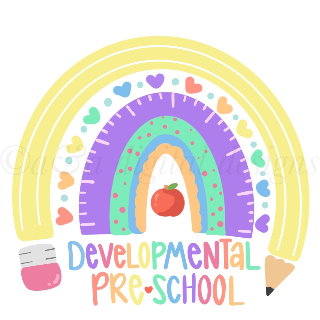 Developmental Pre-school Rainbow: Instant Digital Download, PNG and JPG ...