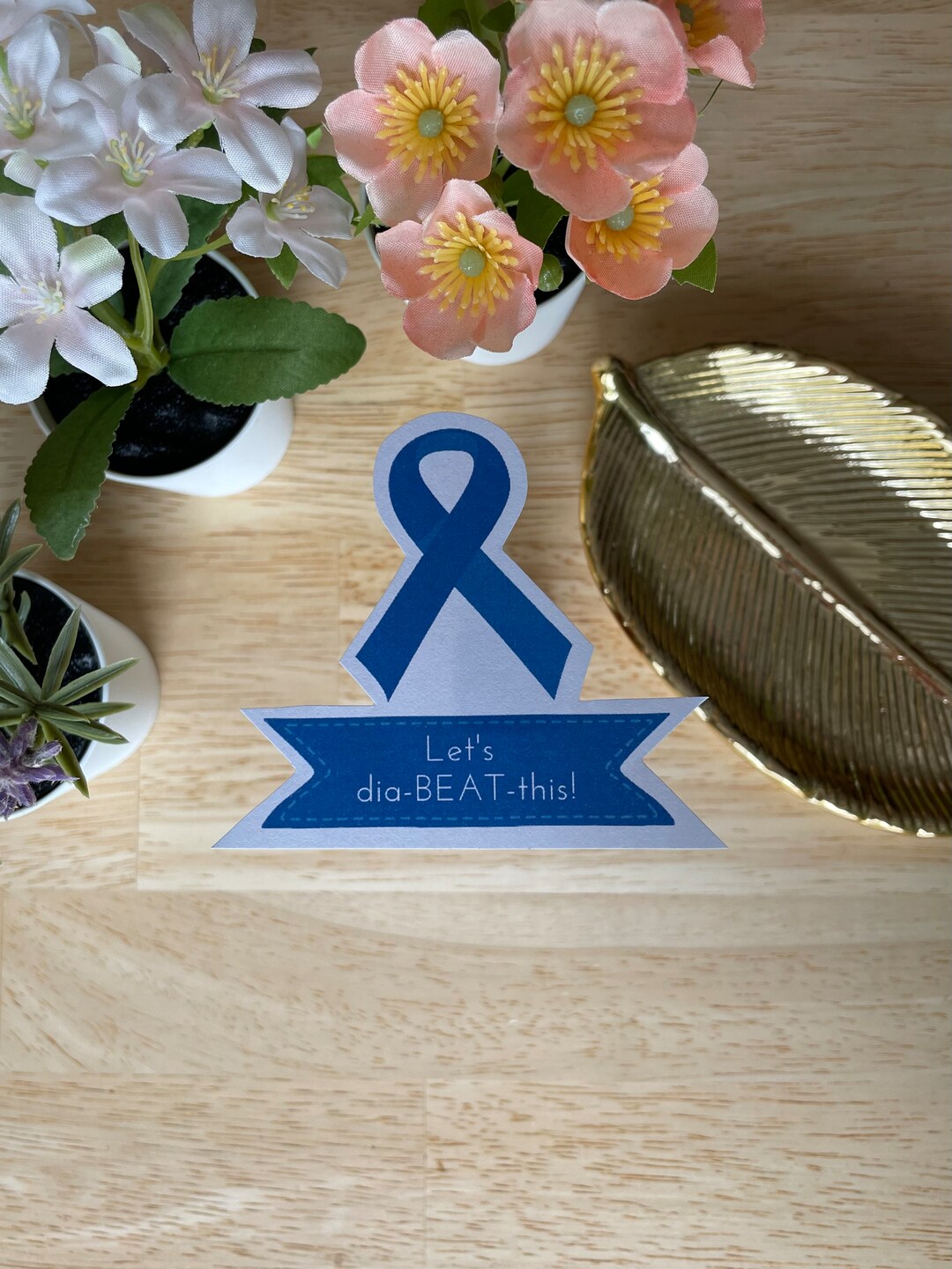 Let's Dia-beat-this! Sticker - Etsy