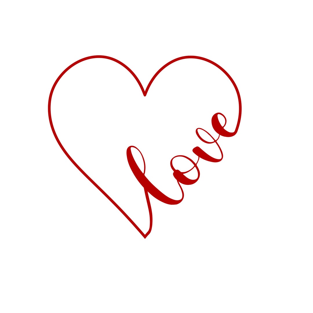Valentine -love in Heart SVG Cut File - Heart Clip Art - Svg - Png ...
