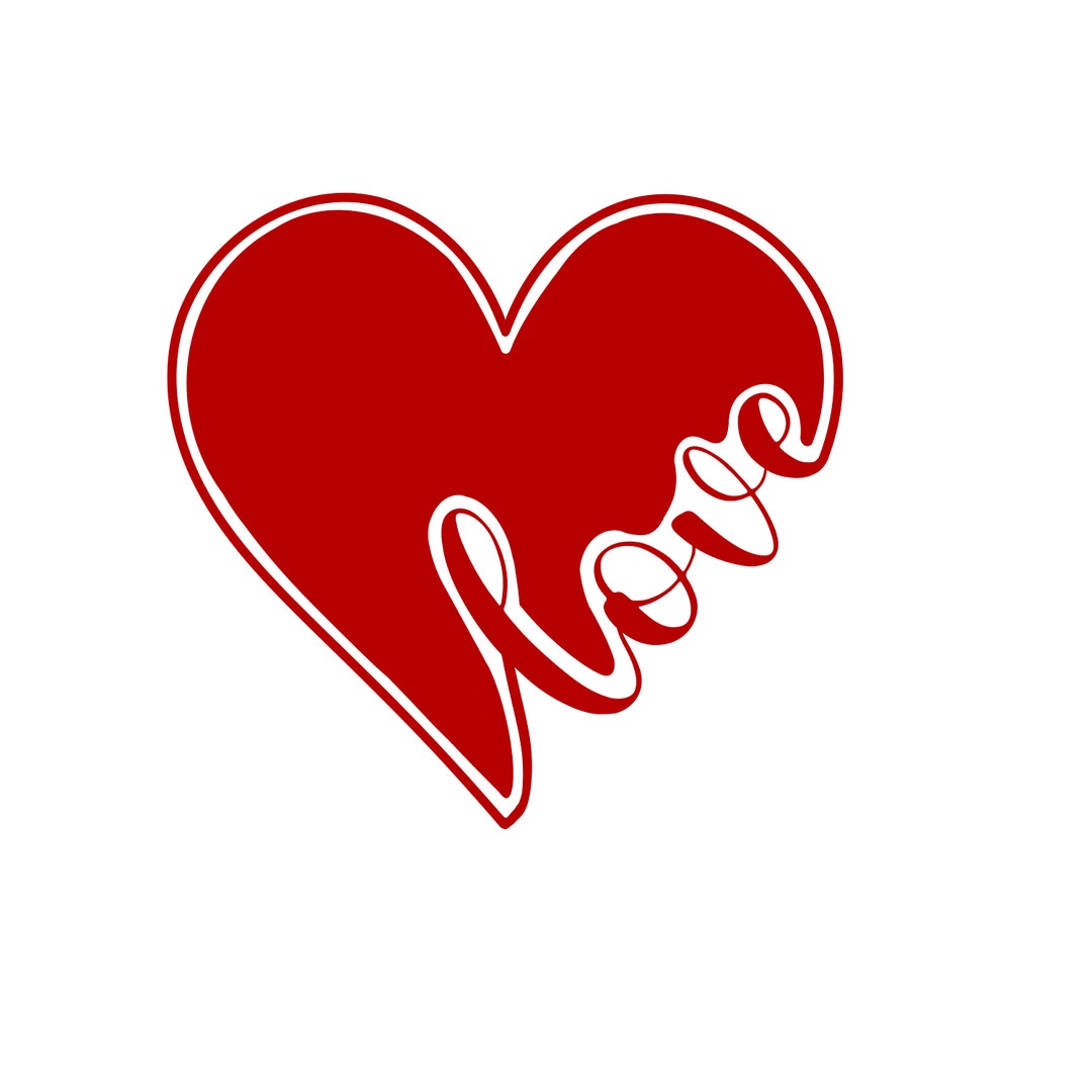 Valentine -love Heart Filled SVG Cut File - Heart Clip Art - Svg - Png ...