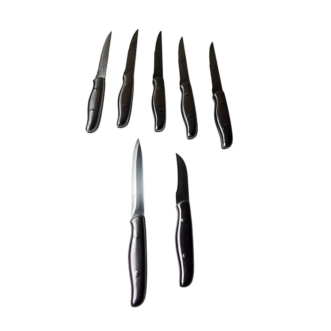 Lot of 7 PHILIPPE RICHARD Stainless Steel Steak Knives (5-steak, 1-non ...