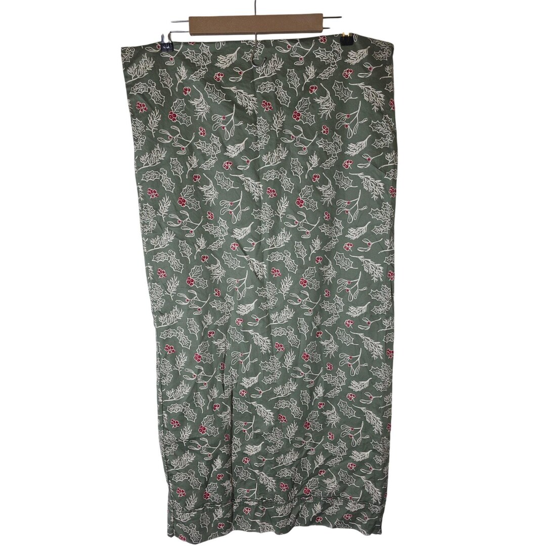 THRESHOLD Green Red Traditional Holiday Christmas KING Pillowcases Set ...