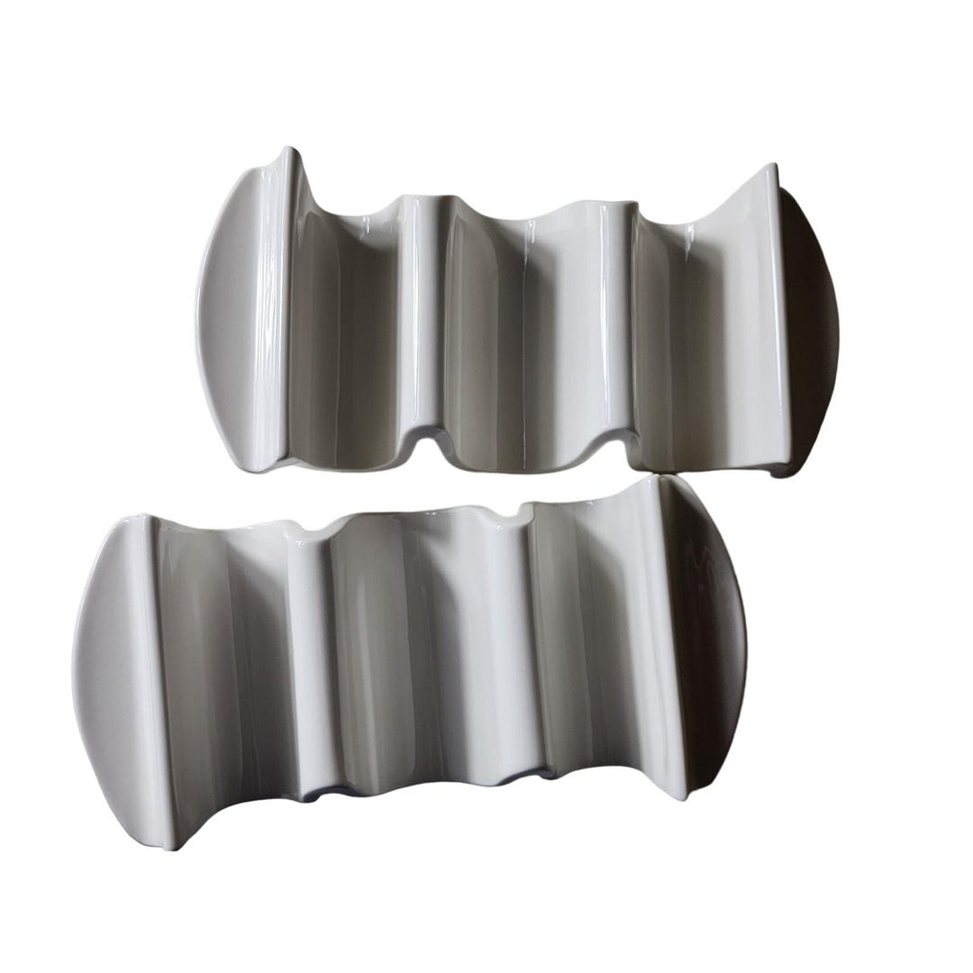 Ceramic Wave TACO HOLDER -set of 2 - Etsy
