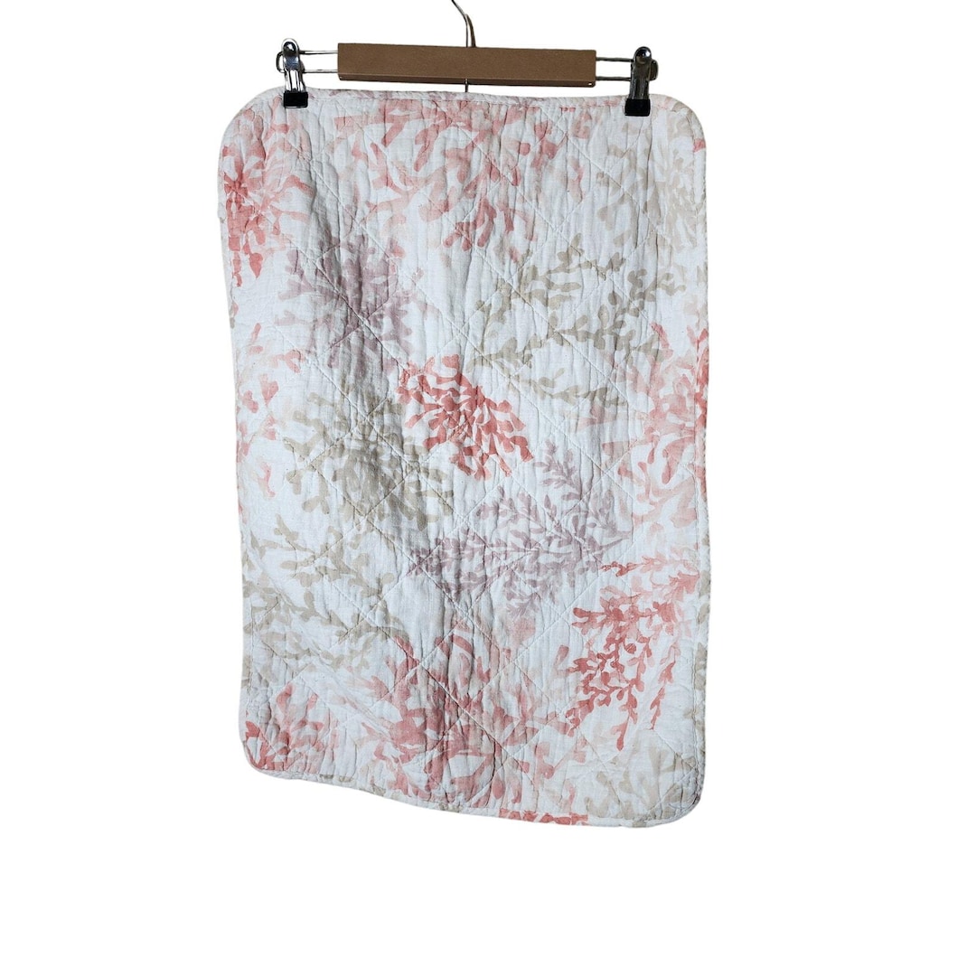 SIGRID OLSEN Home Quilted Sea Coral Green Peach STANDARD Pillow Shams ...