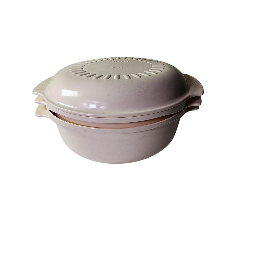 Vintage TUPPERWARE Microwave Meal Cooker Steamer Stacker 1.75 Qt. - Etsy