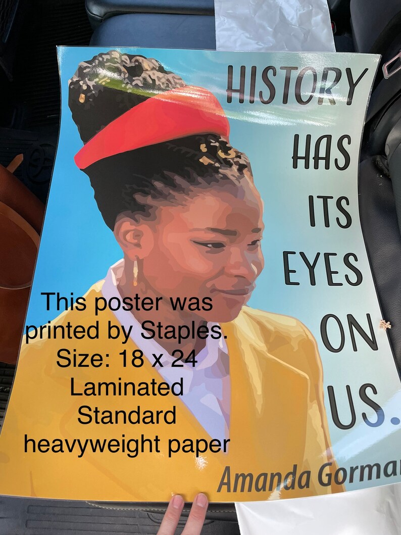 Amanda Gorman History Quote Poster digital Download - Etsy