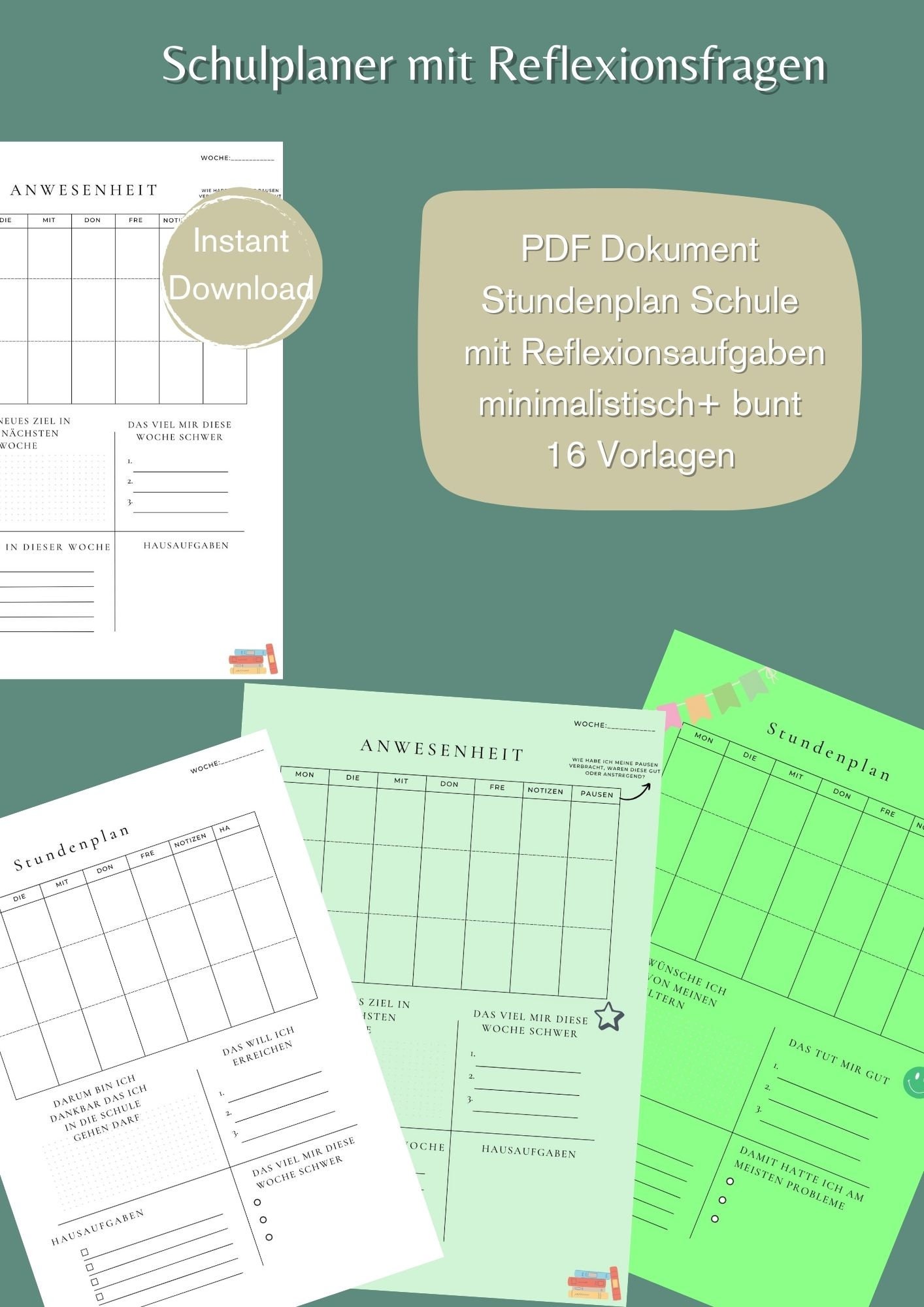 Timetable A4 Reflection Questions School Absenteeism Students Students ...