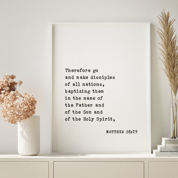 Matthew 28 19 - Etsy