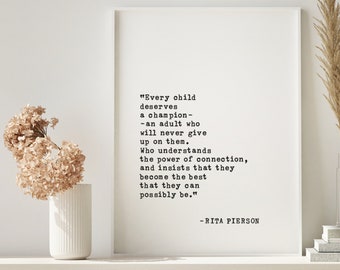 Every Child Deserves a Champion Print - Etsy