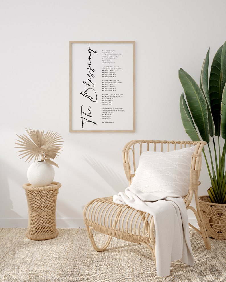 The Blessing Song Kari Jobe, Christian Scripture Wall Art - Etsy