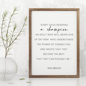 Special Teacher Gift, Personalized, Rita Pierson Quote, Teacher ...