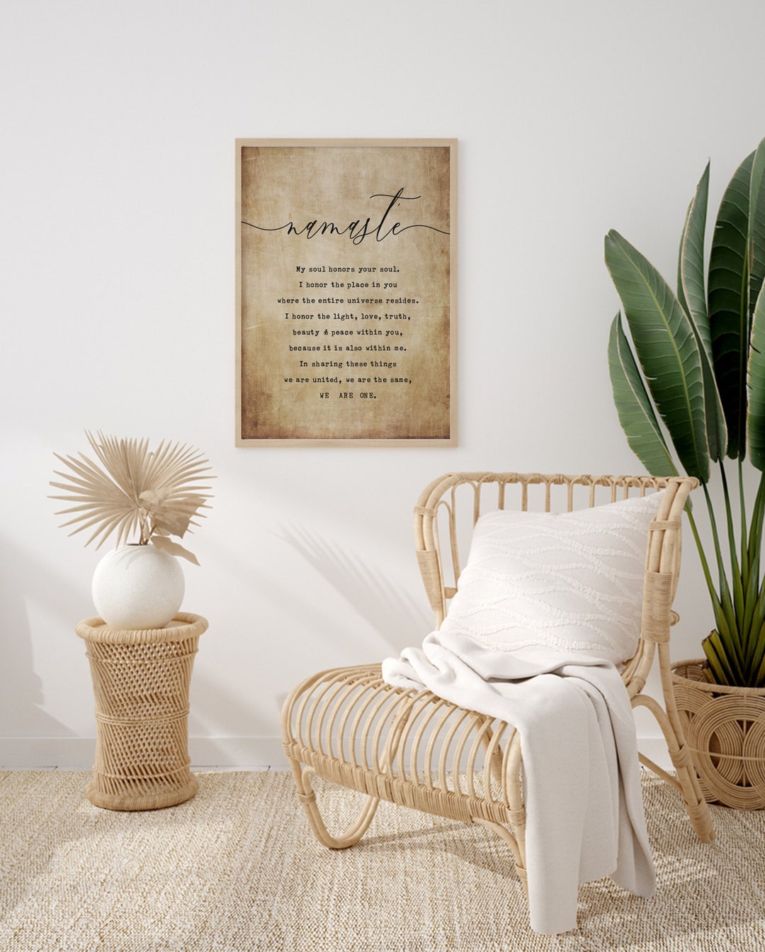 Namaste Definition Wood Sign, Farmhouse Namaste Sign, Namaste Wood Art ...