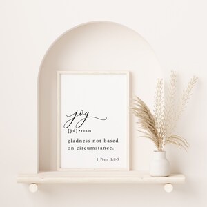 Joy Definition Sign , Joy Gladness Not Based on Circumstance Wall Decor ...