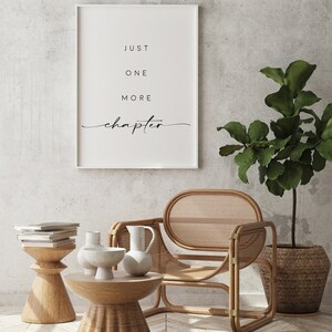 Just One More Chapter Sign | Home Decor Sign | Book Lover Home Sign ...
