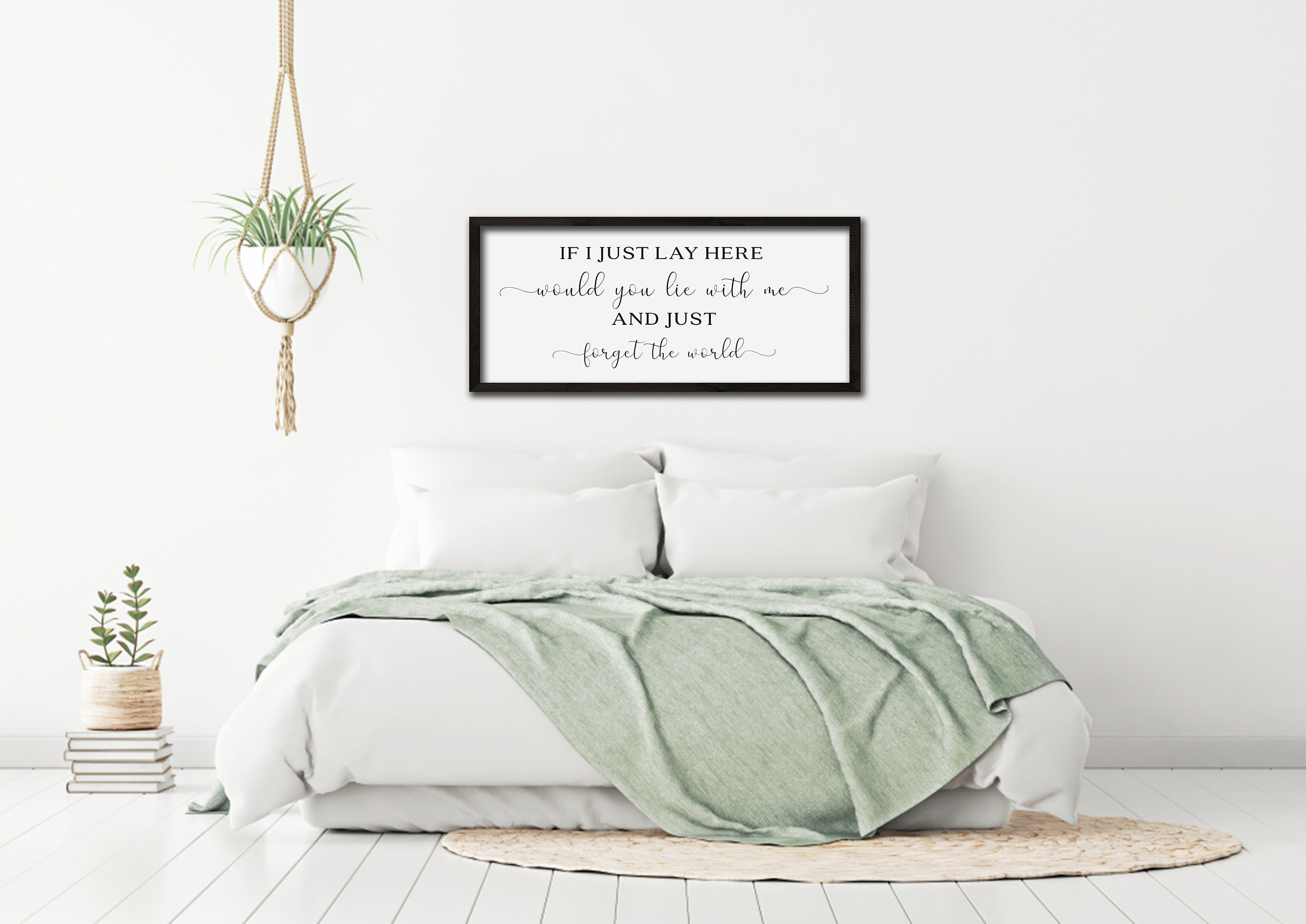 If I Lay Here Bedroom Signs Above Bed Decor Wood Signs | Etsy