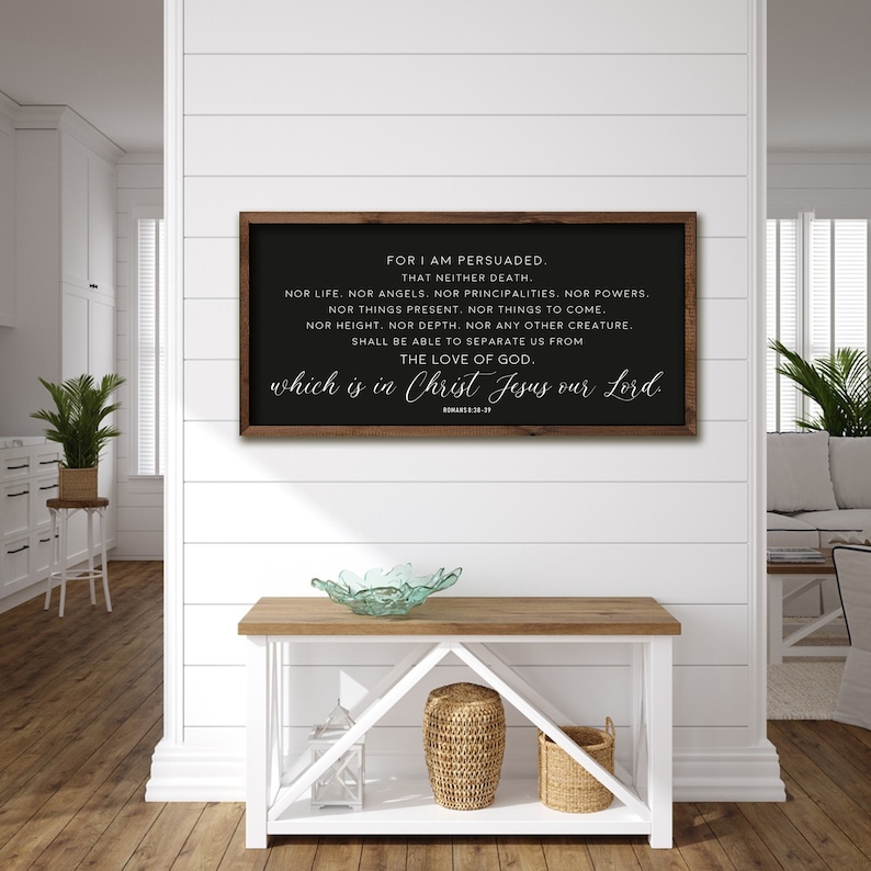 Romans 8:38-39 , Scripture Sign , for I Am Persuaded Sign,| Bible Verse ...