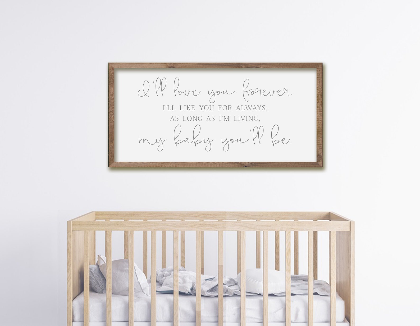 I'll Love You Forever I'll Like You for Always Sign - Etsy