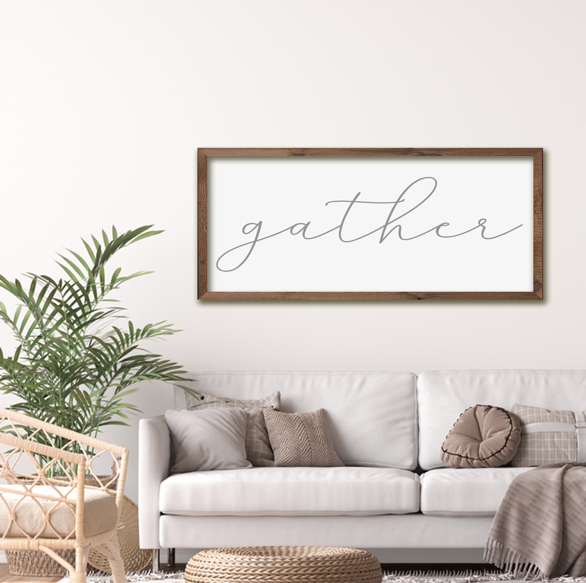 Gather Wood Sign Dining Room Sign Large Gather Sign - Etsy UK