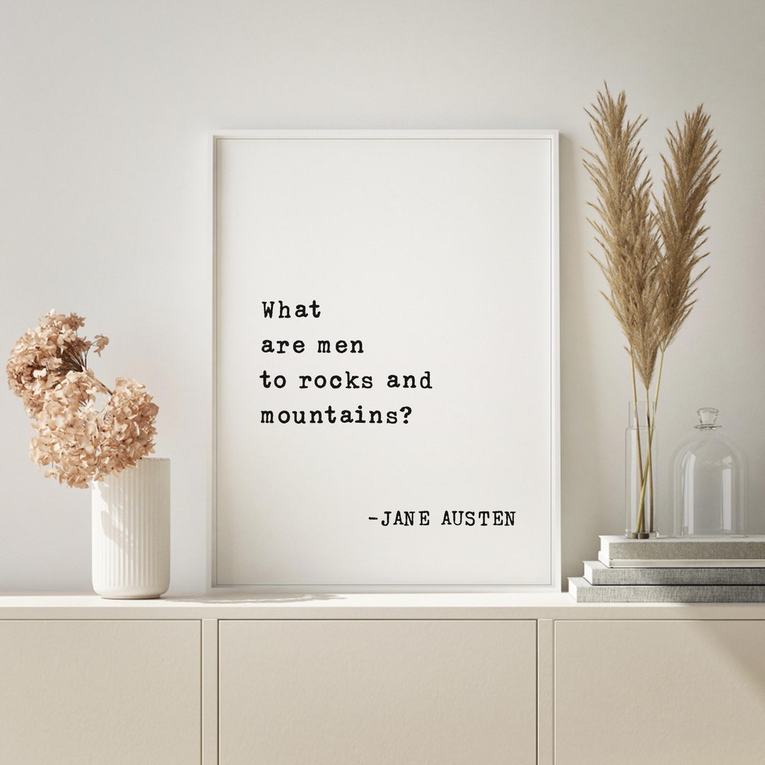 Pride and Prejudice Quote Art Print - Jane Austen Framed Quote "what ...