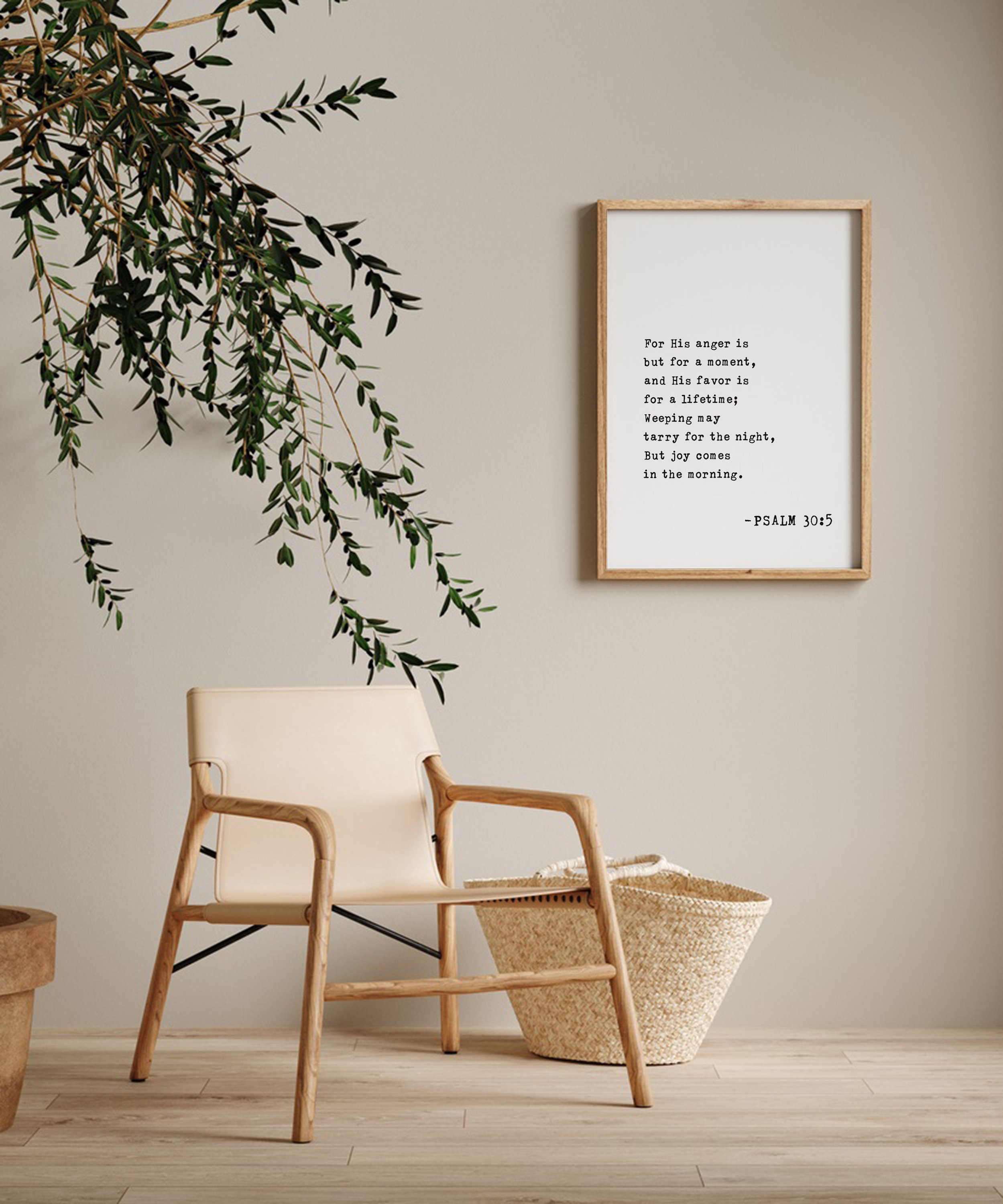 Psalm 30:5 Wall Art - Weeping May Last Through the Night, Grief & Joy ...