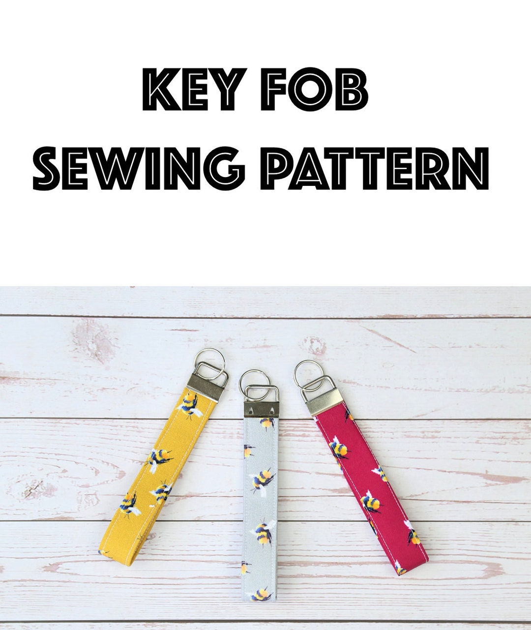 Key Fob Sewing Pattern PDF Pattern Digital File Beginners - Etsy New ...
