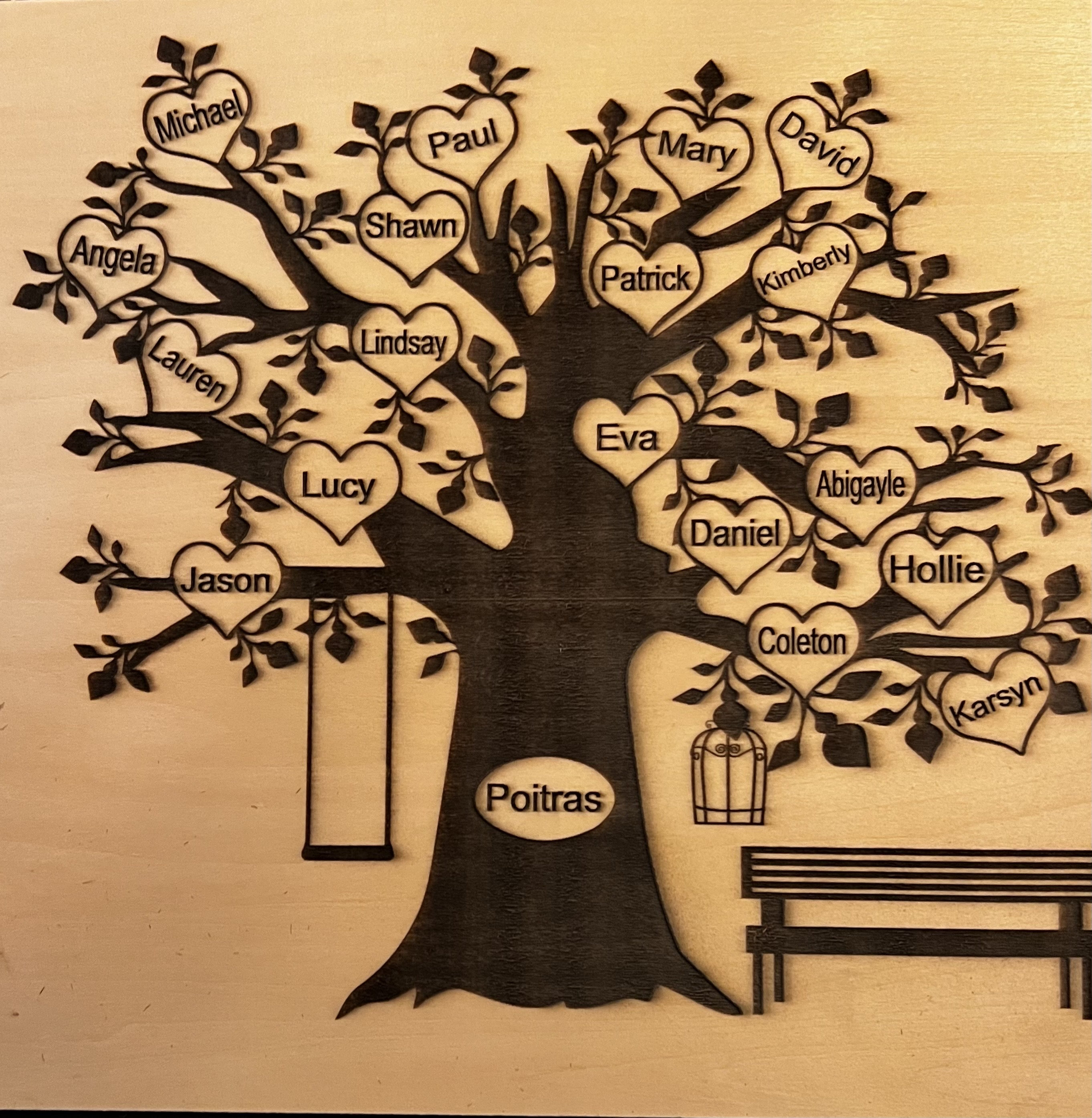 Family Tree With 11 Names - Etsy