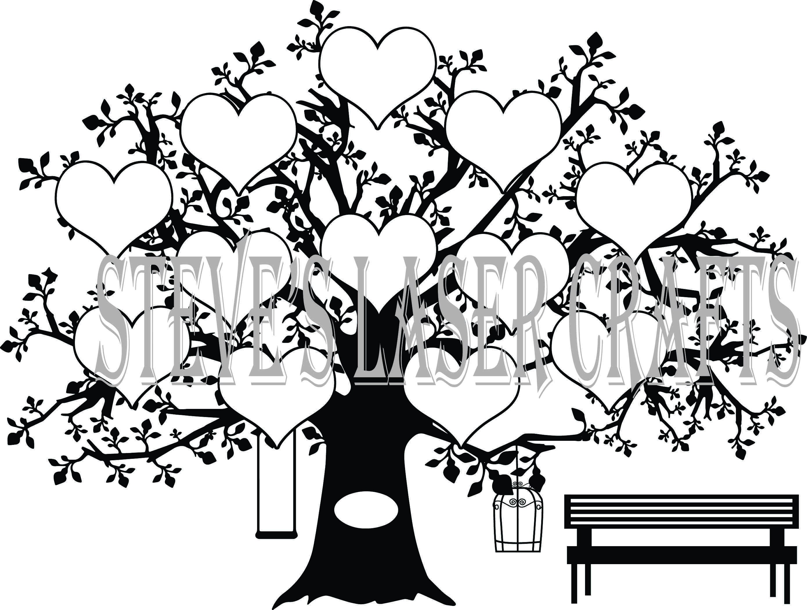 Family Tree With 12 Names - Etsy