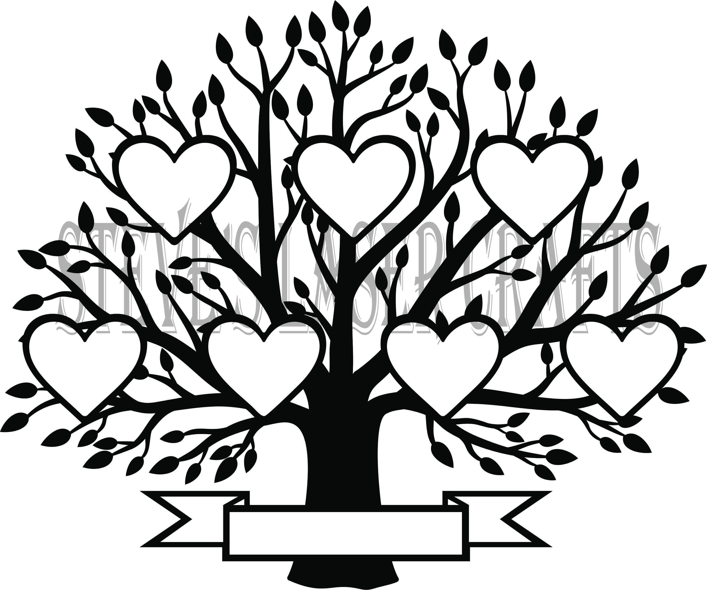 Family Tree With 7 Names - Etsy