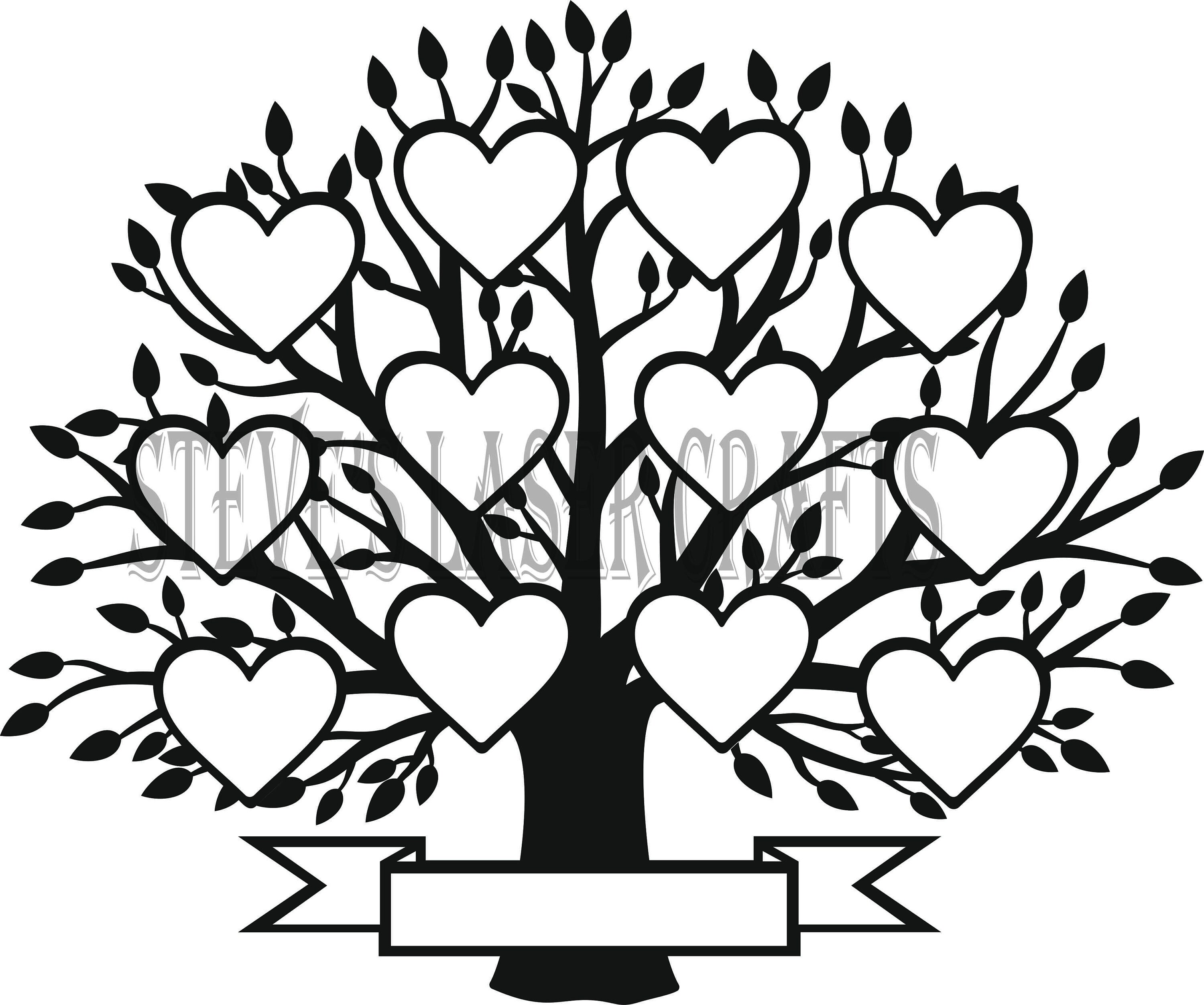 Family Tree With 12 Names - Etsy