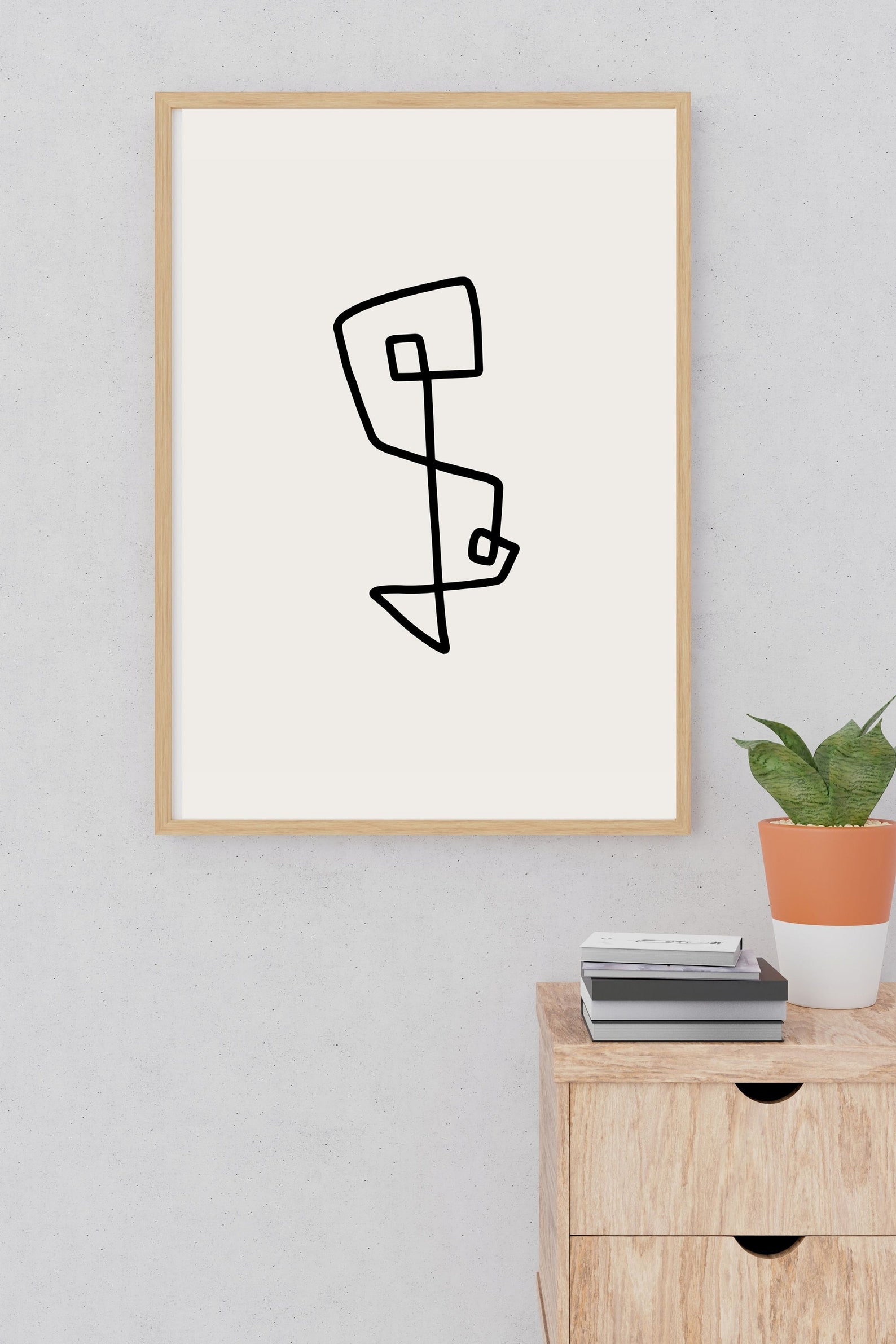 Abstract Line Art Set of 3 Digital Prints / Printable Art / | Etsy