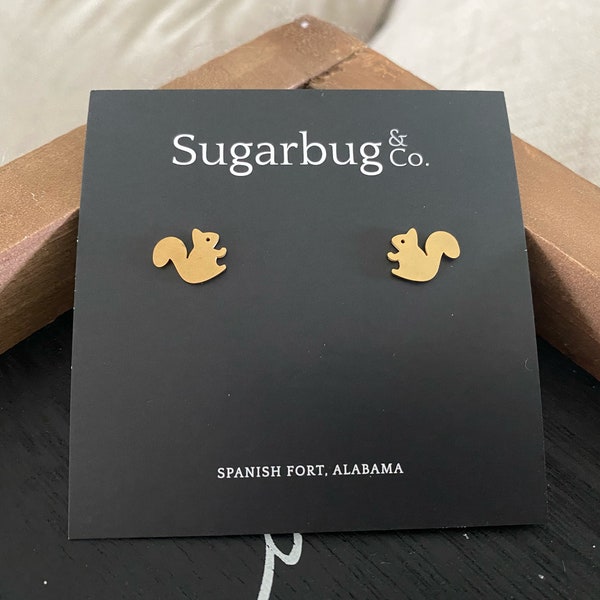 Squirrel Earrings - Etsy