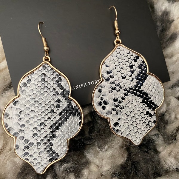 Gold Snake Earrings - Etsy