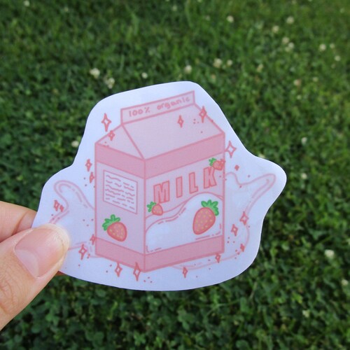 Cute Strawberry Sticker Sheet Pink Stickers - Etsy India