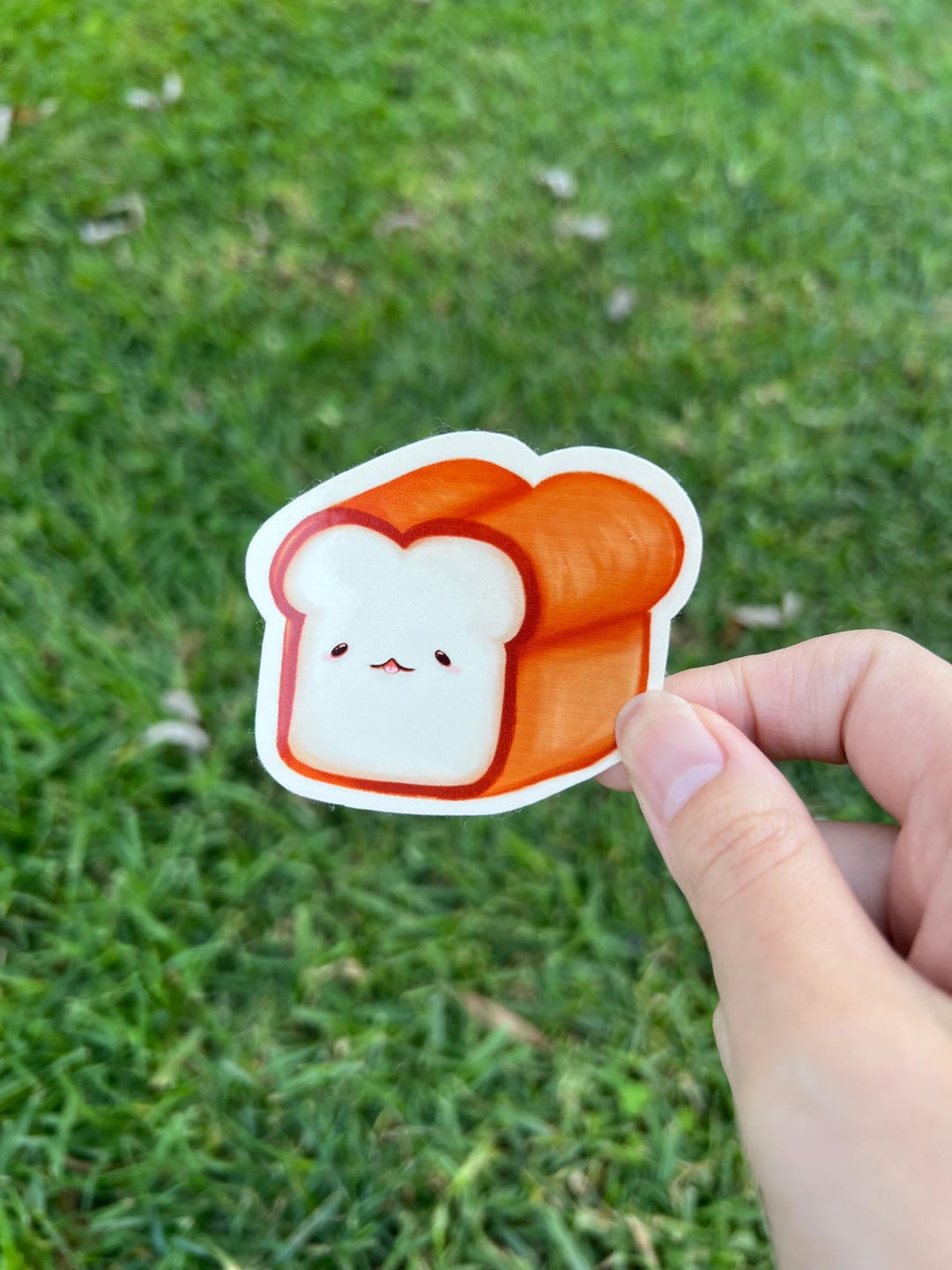 Cute Bread Loaf With Face Sticker - Etsy