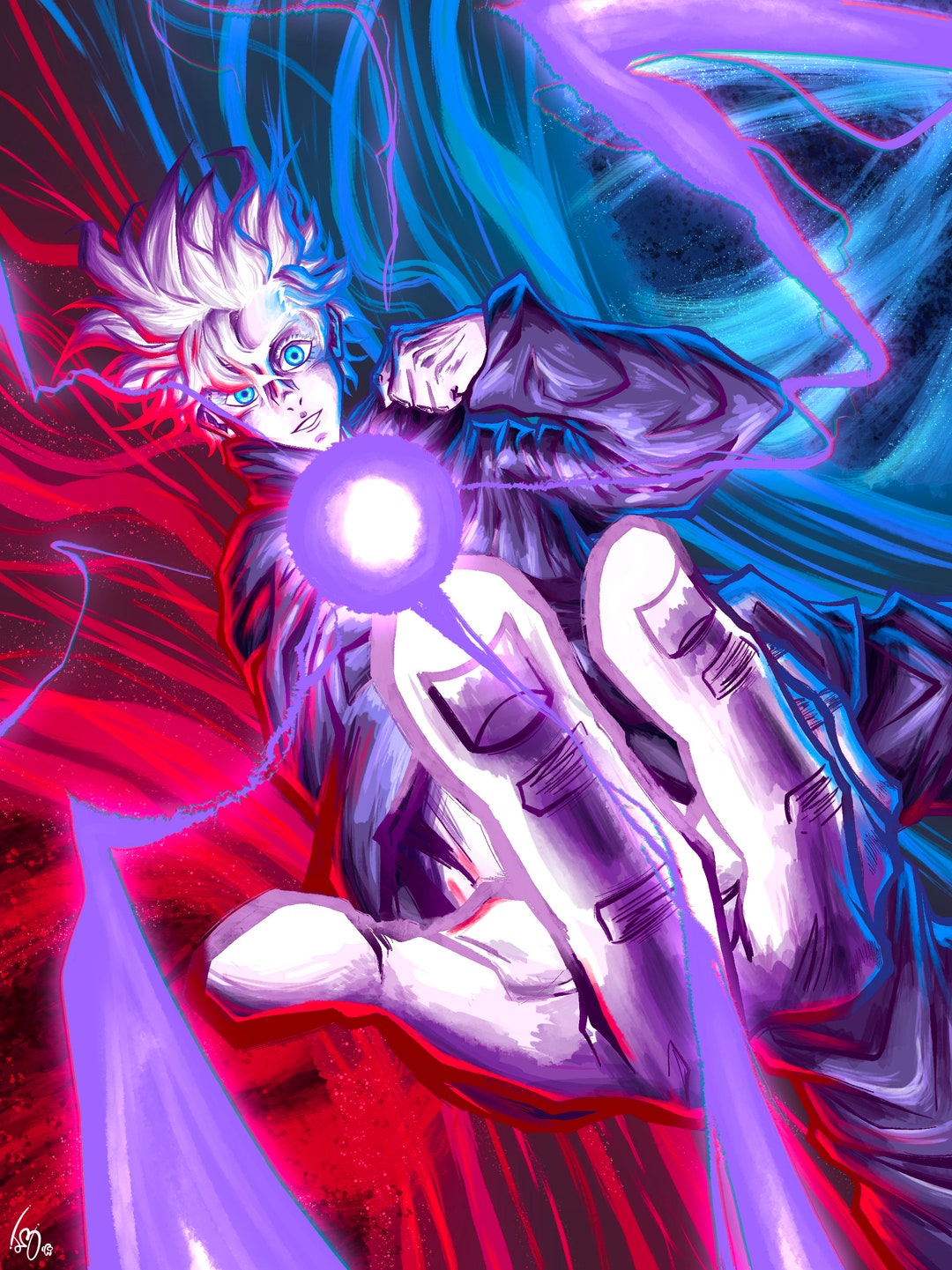 Gojo: Hollow Purple 14”x10.5” Semi Gloss Poster - Etsy