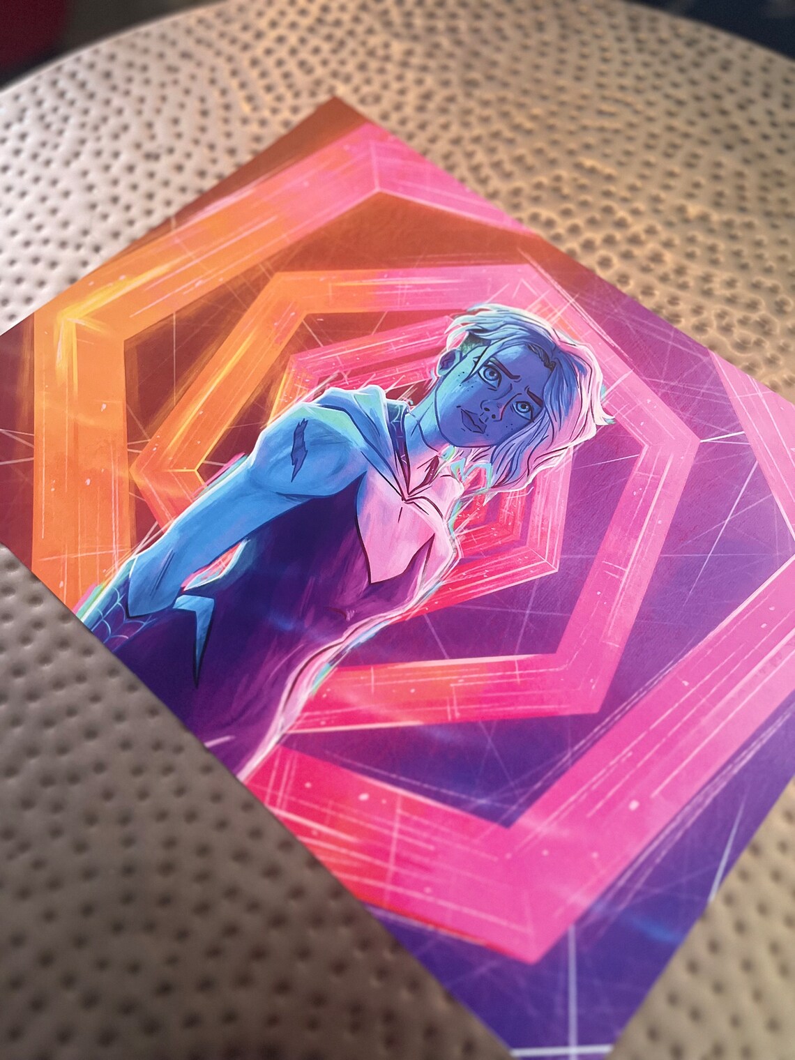 Spider-gwen 14”x 10.5” Semi Gloss Poster | Colorful | Wall Decor | Gwen ...