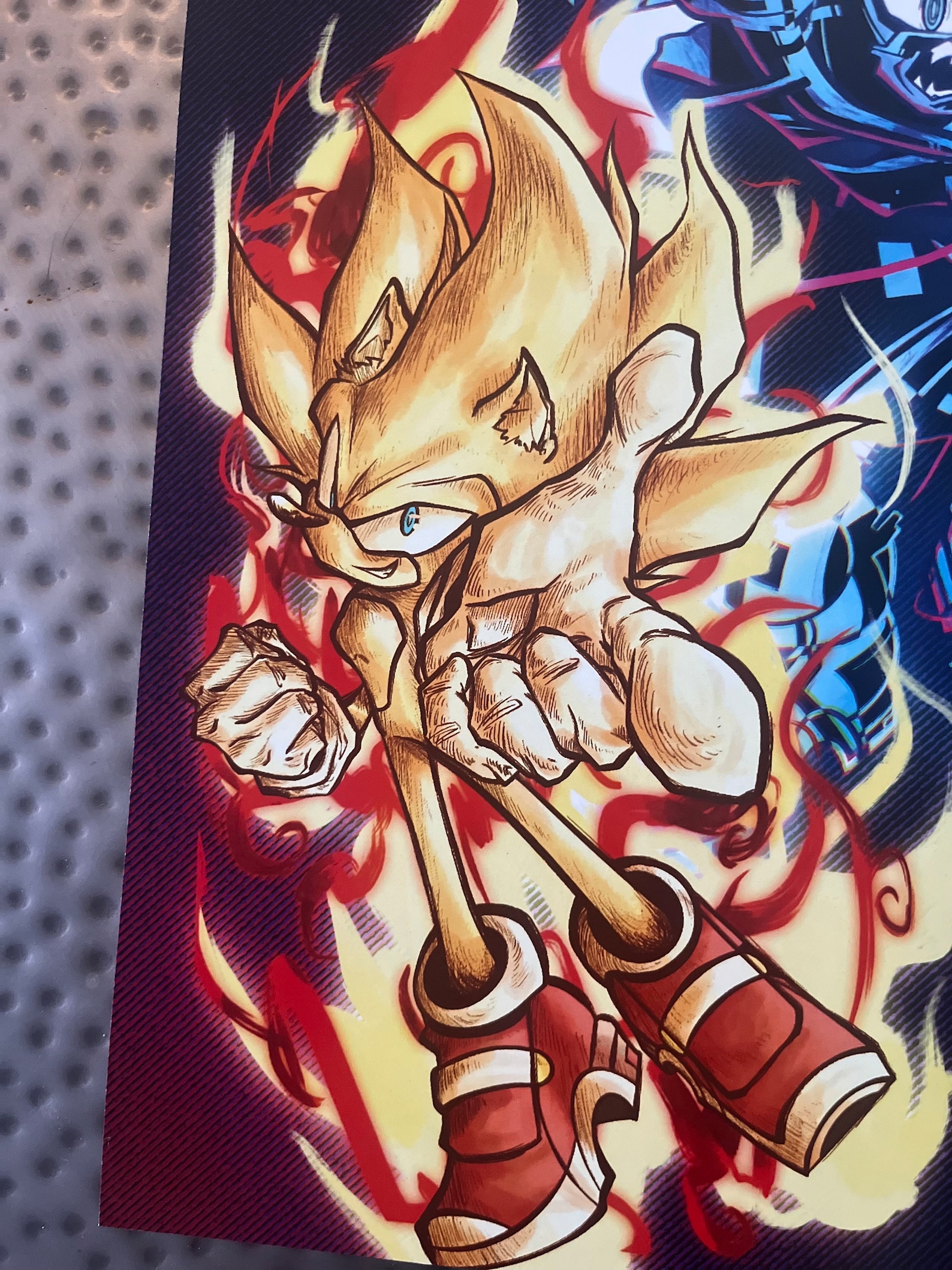 Super Sonic 2/cyber Sonic 14” X 10.5” Semi Gloss Poster | Sonic the ...