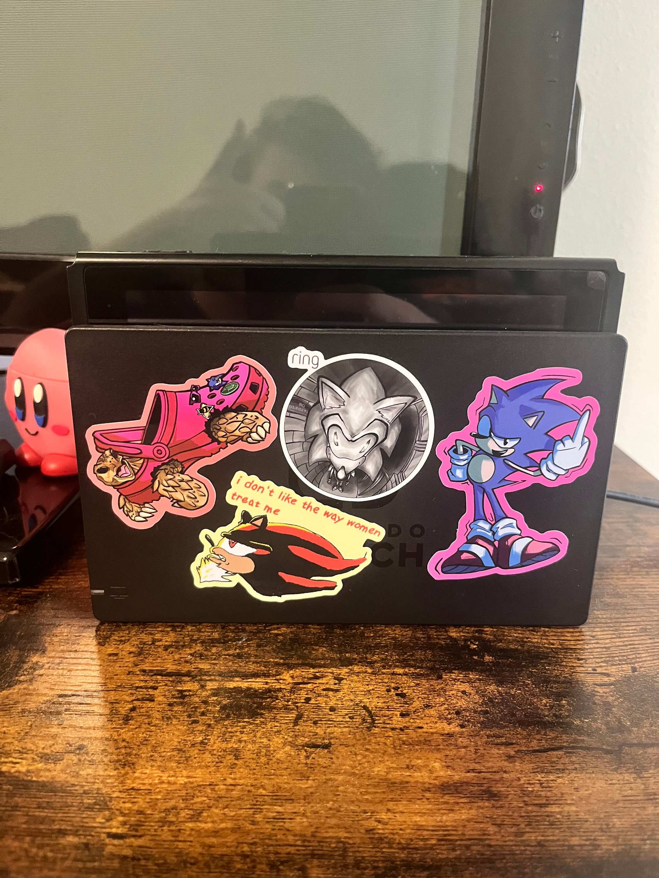 Sonic OVA Middle Finger Gloss Sticker - Etsy