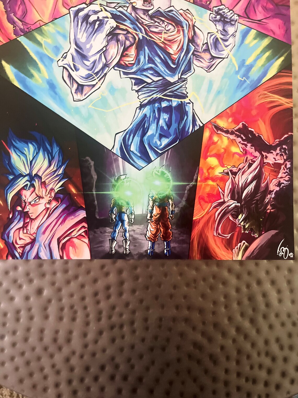 Vegito Blue Fusion 14”x10.5” Semi Gloss Poster - Etsy