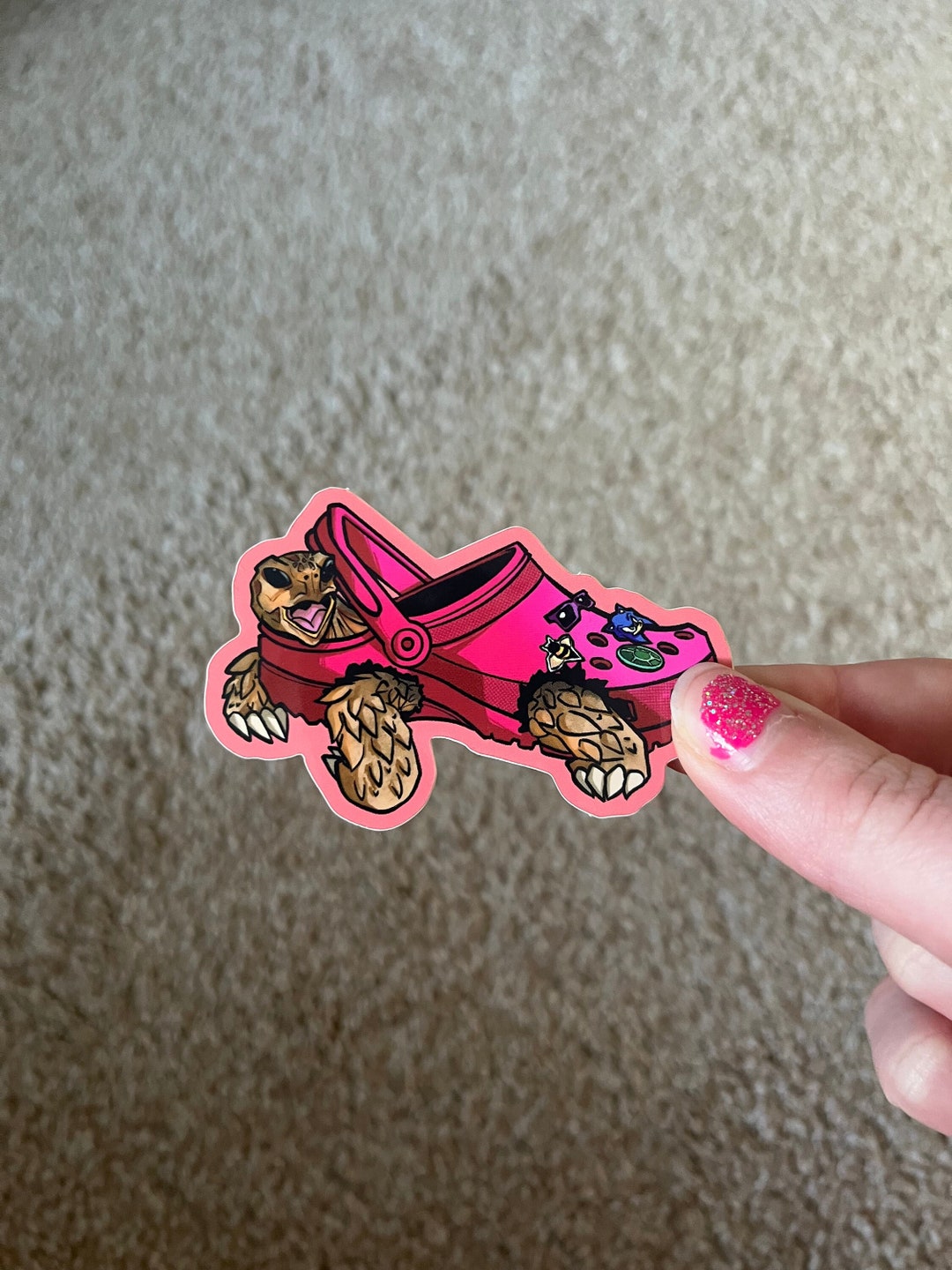 Croc Turtle Vinyl Sticker | Turtle | Croc | Crocs | Sticker | Vinyl ...