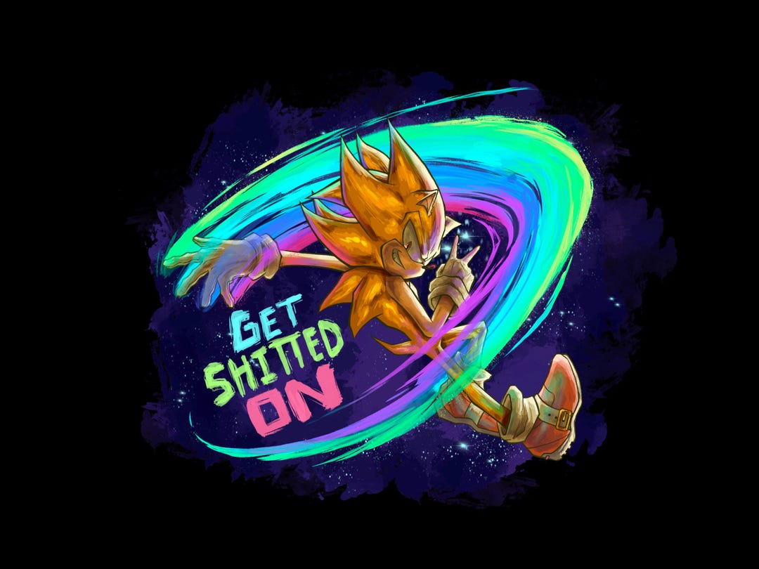 Super Sonic 2.5 Shattered Glass Sticker - Etsy
