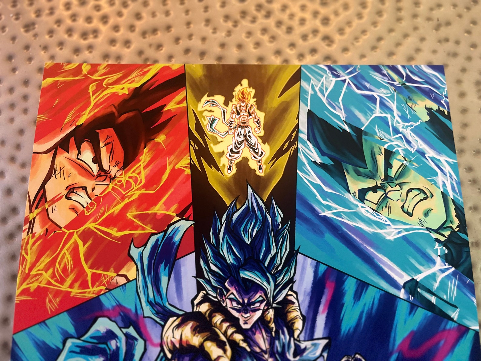 Gogeta Blue Fusion 14”x10.5” Semi Gloss Poster - Etsy