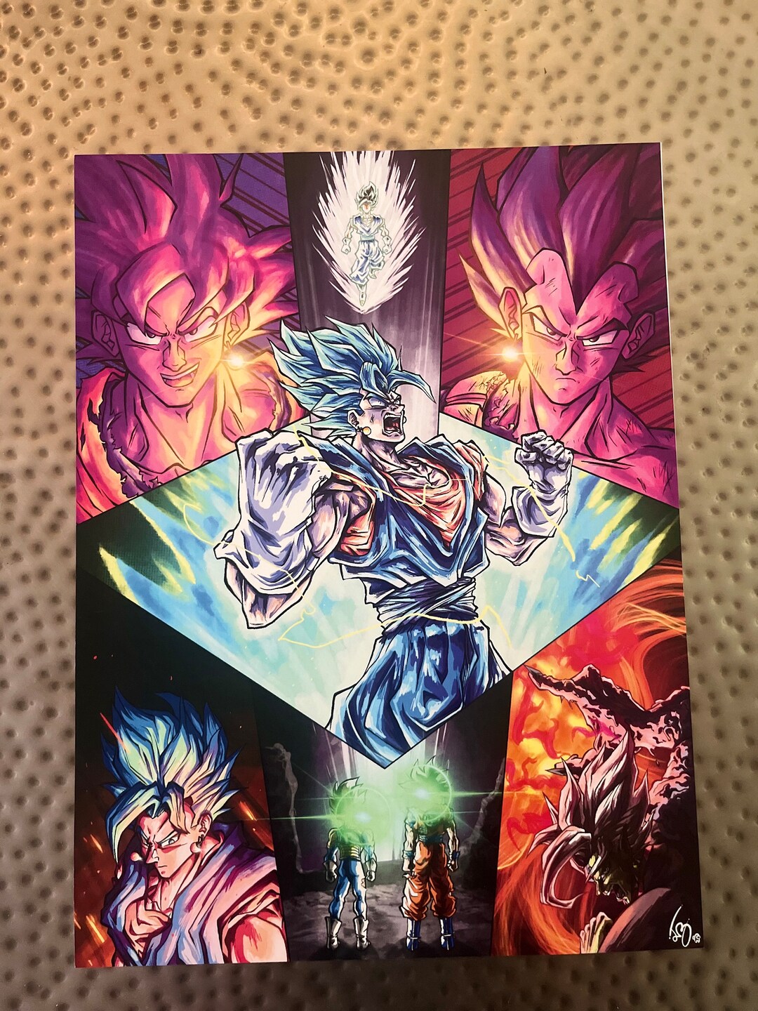 Vegito Blue Fusion 14x10.5 Semi Gloss Poster - Etsy