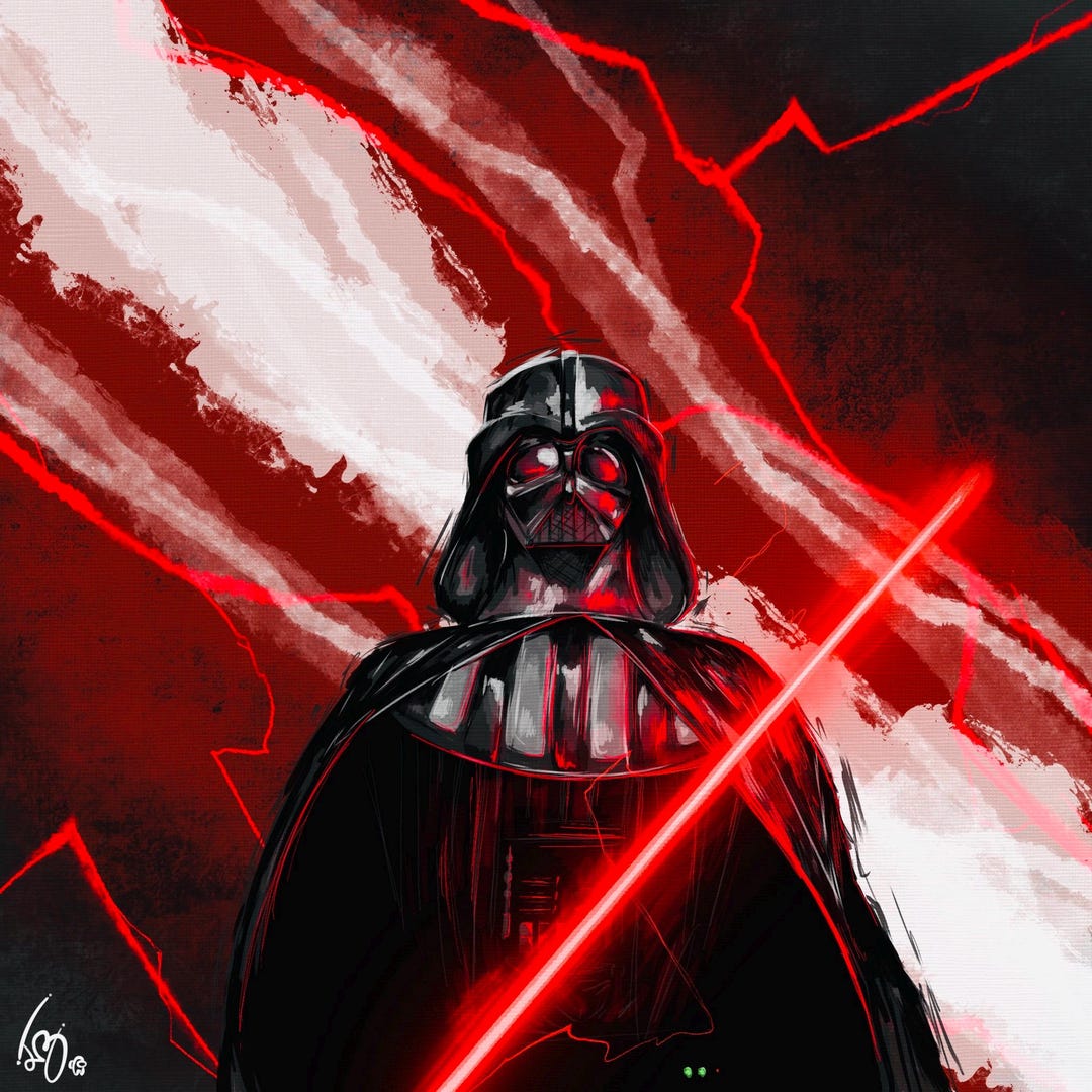 Darth Vader 8”x8” Semi Gloss Poster - Etsy