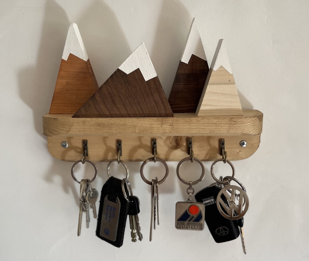 Mountain Range Key Hooks, Key Hangers, Key Racks. - Etsy