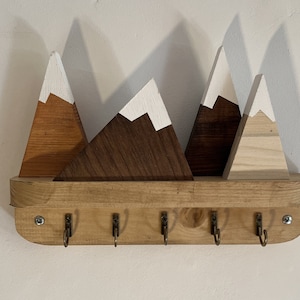 Mountain Range Key Hooks, Key Hangers, Key Racks. - Etsy